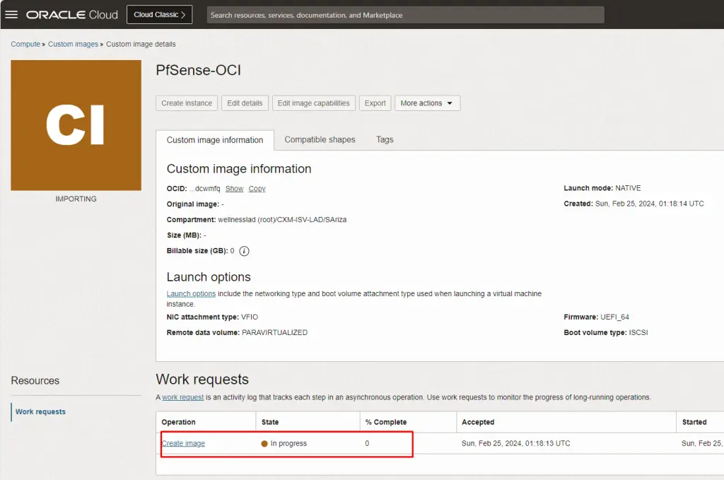 PfSense en Oracle Cloud (Custom Image)